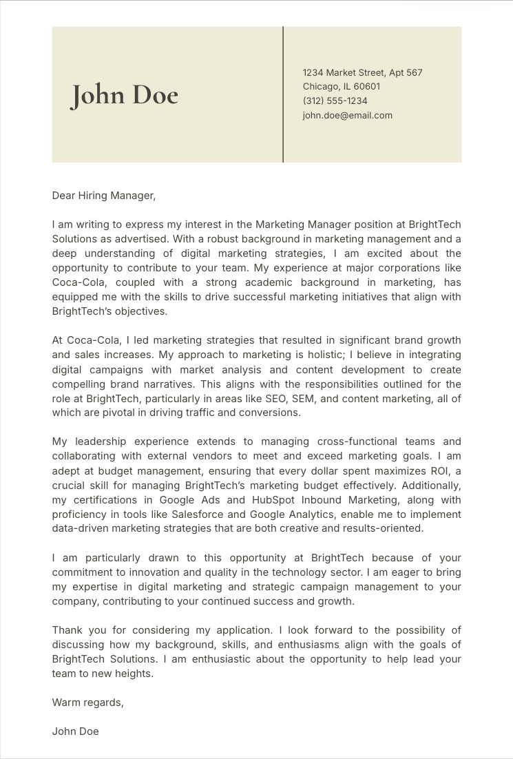 AI Cover Letter Generator - Behired